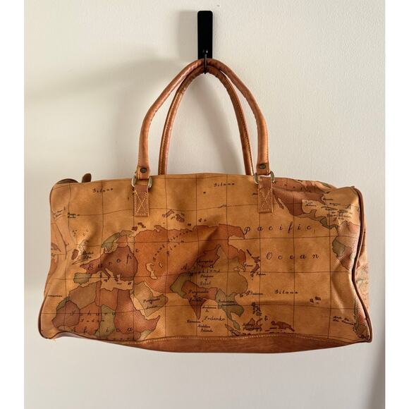 Gitano | Bags | Vintage Gitano World Map Duffle Bag Travel Carry On ...